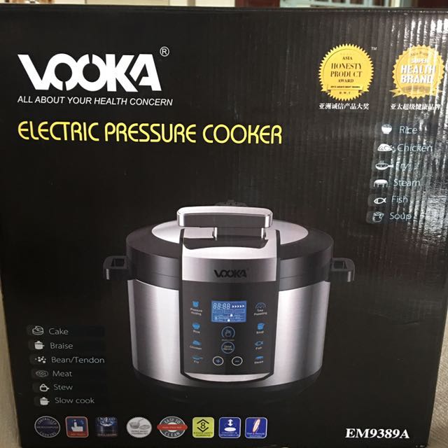 Vooka Electric Pressure Cooker, Home Appliances on Carousell