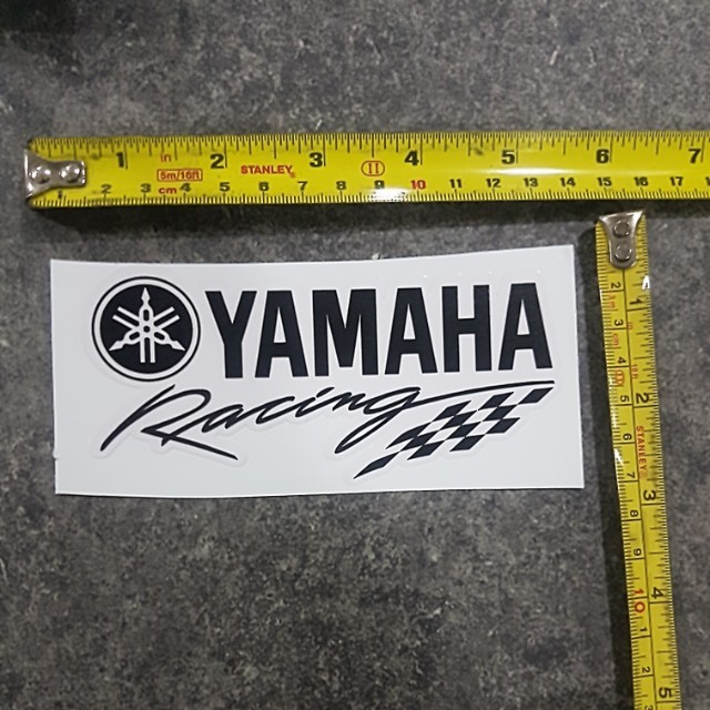Yamaha Racing vinyl sticker, Motorcycles, Motorcycle Accessories on ...
