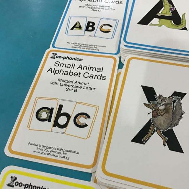 Zoo-phonics Alphabet Cards Set A,B,C, Babies & Kids, Toys & Walkers on ...