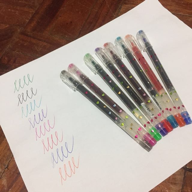 ZUIXUA Neon Gel Pens, Hobbies & Toys, Stationary & Craft, Craft ...