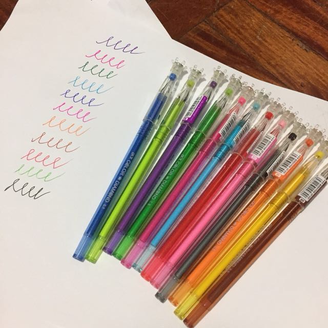 ZUIXUA Neon Gel Pens, Hobbies & Toys, Stationary & Craft, Craft ...