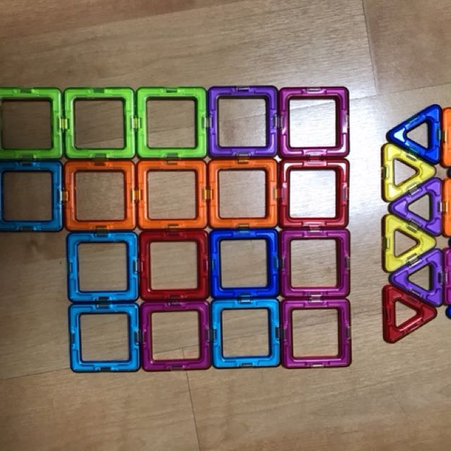 30-piece magnetic shapes, Hobbies & Toys, Toys & Games on Carousell