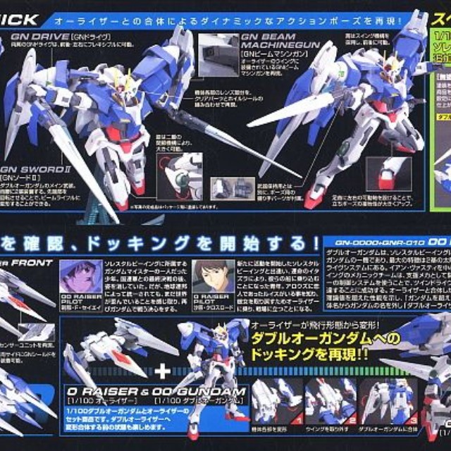 GN-0000 + GNR-010 00RAISER (00Gundam + O Raiser Special Set) (1/100 ...