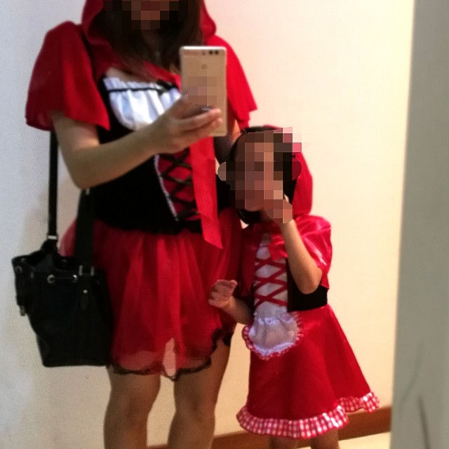 Halloween / cosplay Little Red Riding Hood mum daughter costume, Babies ...