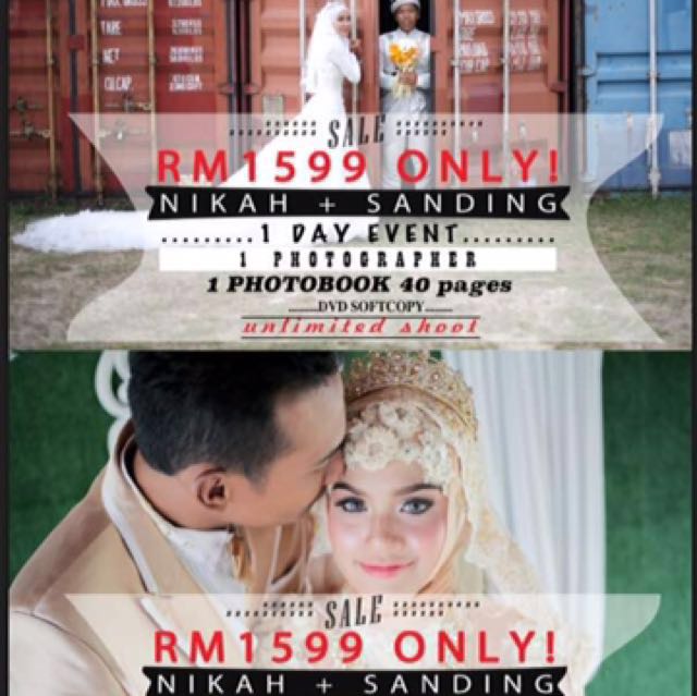 Studio photoshoot @ wedding pakej, Photography, Photography Accessories ...