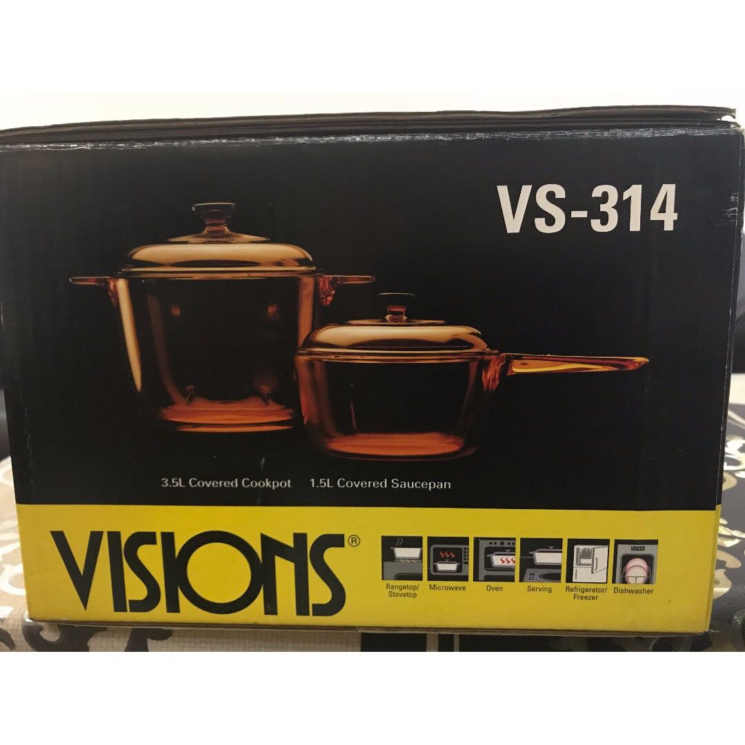 Visions 4pcs Cookware Set, TV & Home Appliances, Kitchen Appliances ...