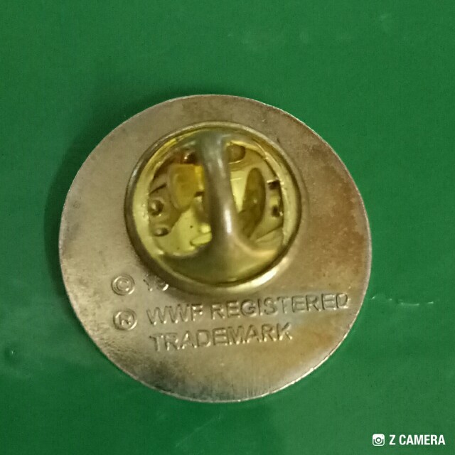 WWF pin button, Hobbies & Toys, Collectibles & Memorabilia, Vintage ...