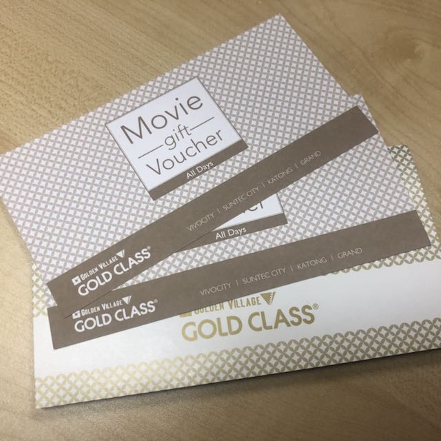 GV gold class ticket ( 2 set ), Tickets & Vouchers, Vouchers on Carousell