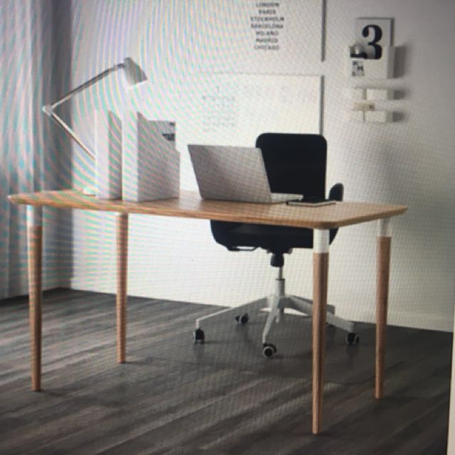 Ikea desk table HILVER (legs included), Furniture & Home Living ...