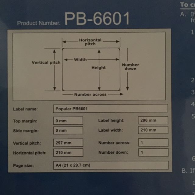 Label Plus PB-6601 (2pkts), Hobbies & Toys, Stationery & Craft ...