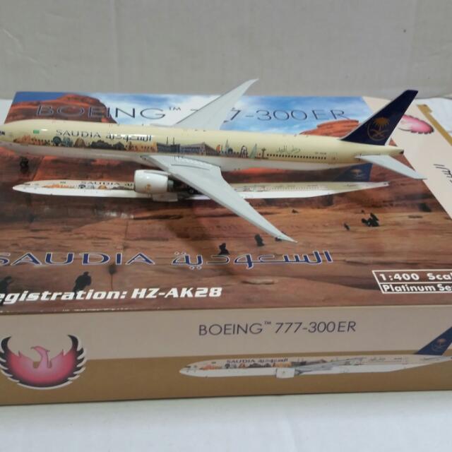 Phoenix 1:400 SAUDIA Airlines 777 - 300er, Hobbies & Toys, Toys & Games ...