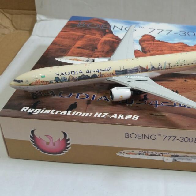 Phoenix 1:400 SAUDIA Airlines 777 - 300er, Hobbies & Toys, Toys & Games ...