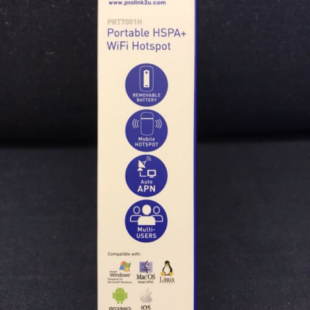 Prolink Portable HSPA+ Wifi Hotspot Egg PRT7001H, TV & Home Appliances ...