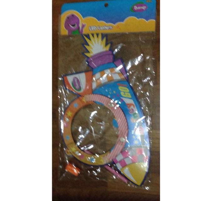 Barney Puzzle with Crayon Set and LED Lantern, Hobbies & Toys, Toys ...