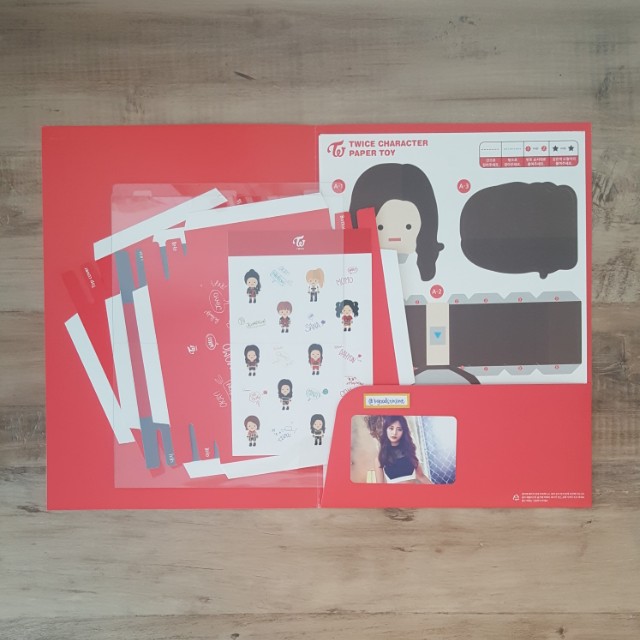 OFFICIAL | TZUYU TWICE POPUP STORE PAPER DOLL, Hobbies & Toys ...