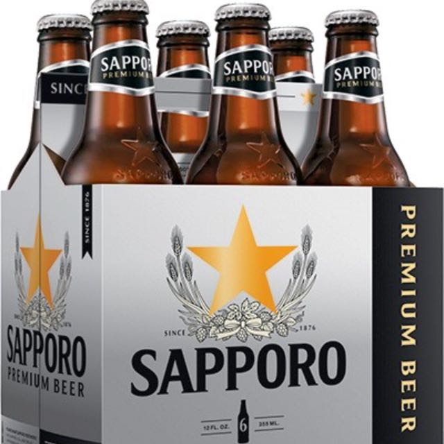 Sapporo Beer 300ml 1 crate 24 bottles, Food & Drinks, Alcoholic ...