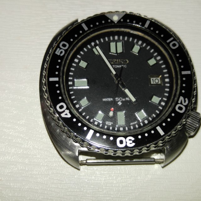 Seiko 6309-7040 Old Turtle Watch Case With aftermarket 6105 Dial And ...