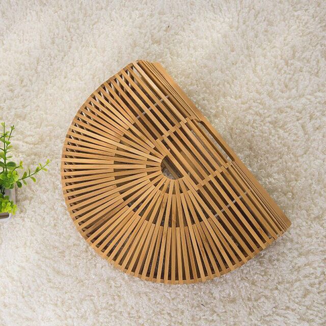 Vintage bamboo basket bag, Women's Fashion, Bags & Wallets, Tote Bags ...