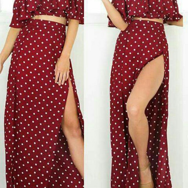 Bohemian Terno Off Shoulder And Long Skirt Womens Fashion Dresses 3089