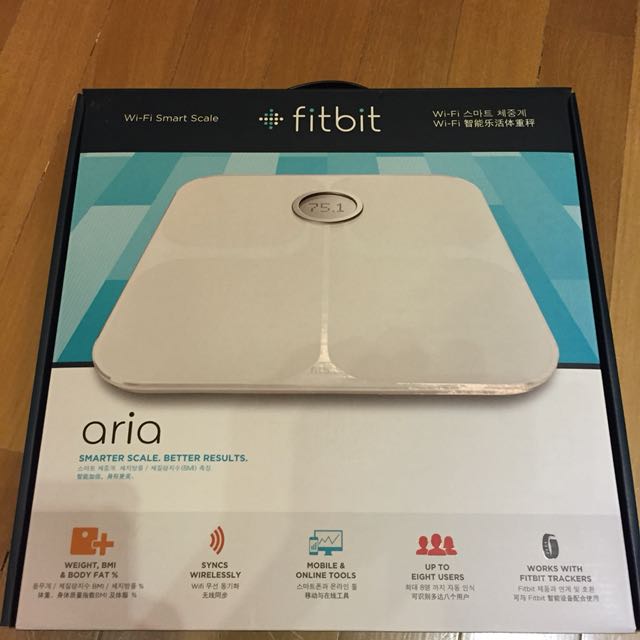 Fitbit Aria digital (WIFI linked) weighing scale., Health & Nutrition, Health Monitors ...