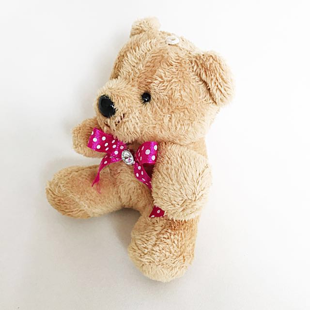 Mini Brown Teddy Bear, Hobbies & Toys, Toys & Games on Carousell