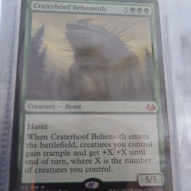 MTG Craterhoof Behemoth(MM3), Hobbies & Toys, Toys & Games on Carousell