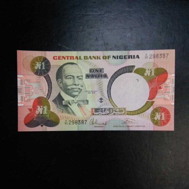 Nigeria 1 Naira 1979 issue, Hobbies & Toys, Memorabilia & Collectibles ...