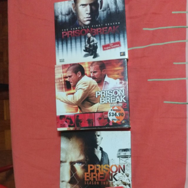PRISON BREAK VCDs Season 1, 2 & 3, Hobbies & Toys, Music & Media, CDs ...