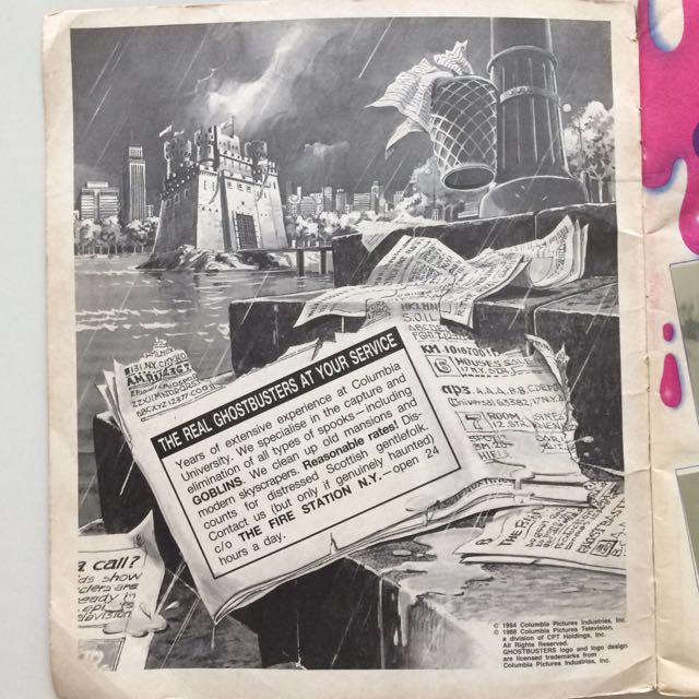 Vintage Panini The Real Ghostbusters Sticker Album (Singapore Origin ...