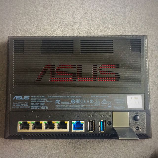 ASUS Router & Alcatel Lucent Modem, Computers & Tech, Parts & Accessories, Networking on Carousell