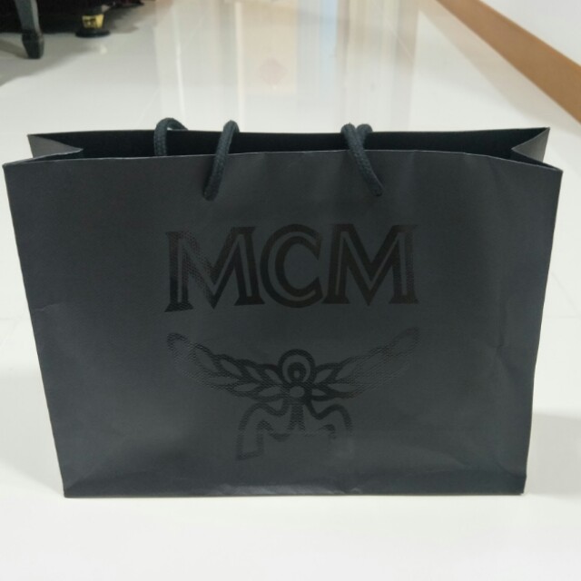 Authentic MCM paper bag, Luxury, Bags & Wallets on Carousell