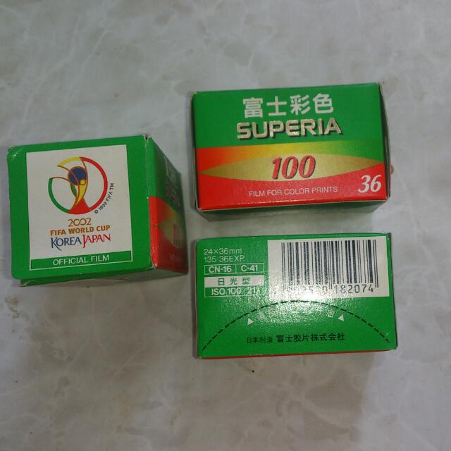 收藏品 富士彩色菲林，膠卷，胶卷，Fujifilm Superia 100, 攝影器材, 鏡頭及裝備 - Carousell