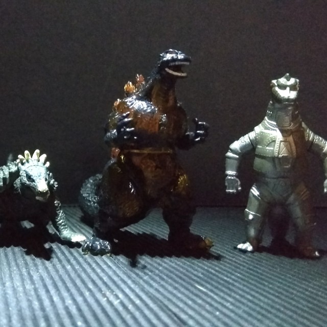 Godzilla mini figures set of 4, Hobbies & Toys, Toys & Games on Carousell
