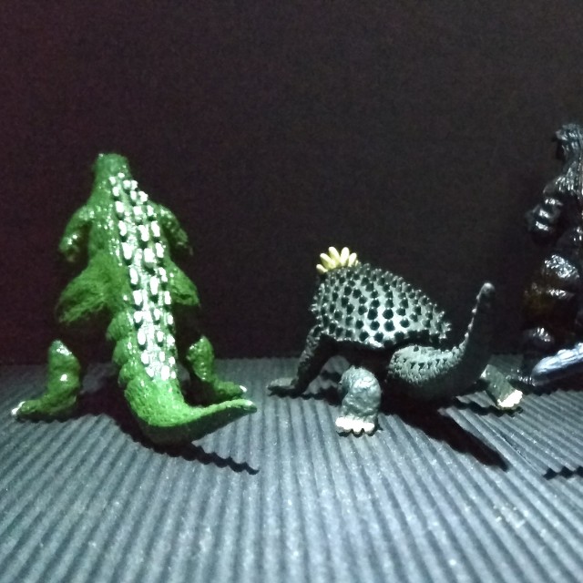 Godzilla mini figures set of 4, Hobbies & Toys, Toys & Games on Carousell