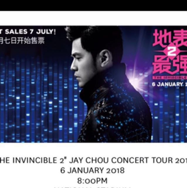 Jay Chou Concert, Tickets & Vouchers, Event Tickets on Carousell