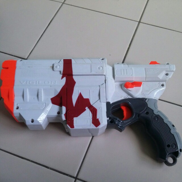 nerf disc gun, Hobbies & Toys, Toys & Games on Carousell