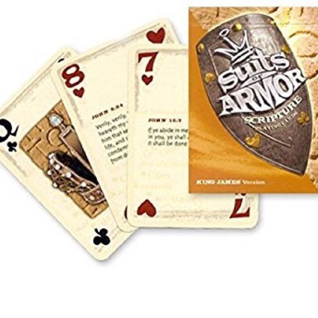 Playing cards (with Christian verses), Hobbies & Toys, Toys & Games on ...