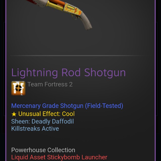 TF2 Unusual Lightning Rod Shotgun, Hobbies & Toys, Toys & Games on ...