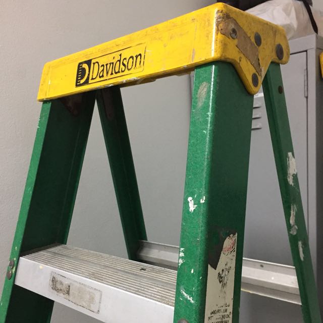 6 step fibreglass Davidson ladder, Furniture & Home Living, Furniture ...