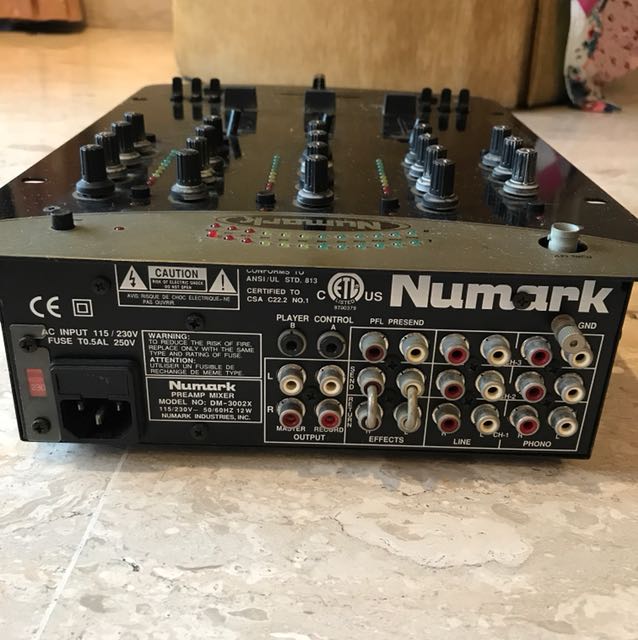 Numark DM3002X 3 Channel Mixer, Audio, Other Audio Equipment on Carousell