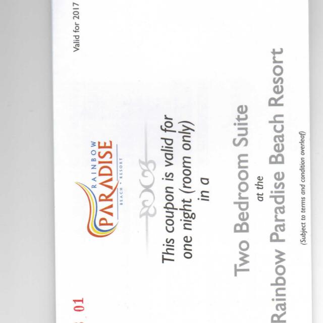 Rainbow Paradise Beach Resort Coupon, Tickets & Vouchers, Local ...