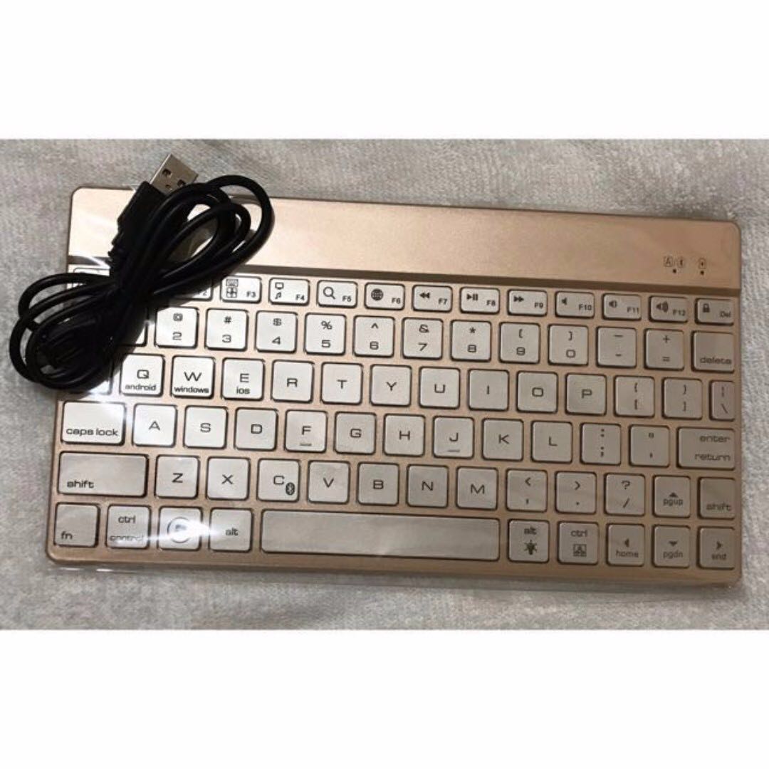 (SALE ; BN) Kvago F3S/F3 - Bluetooth Keyboard - ROSE GOLD, Computers ...
