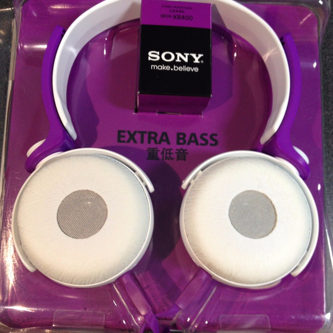 SONY MDR-XB400/V Headphones On-Ear Extra Bass, Audio, Headphones ...