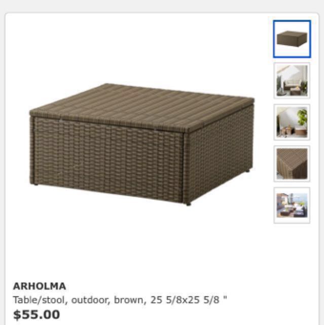 4 x IKEA ARHOLMA outdoor balcony sofa seats, Furniture & Home Living ...