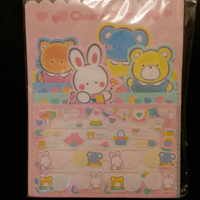 Cherry Chums 1994 letter set 絕版 sanrio, 興趣及遊戲, 手作＆自家設計, 文具 - Carousell