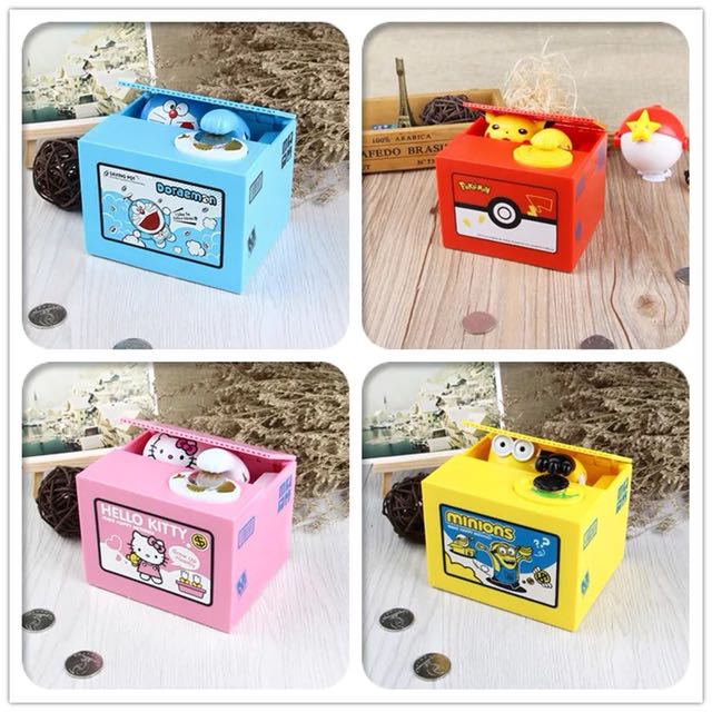Mischief saving box (Piggy popularity cat stealing), Hobbies & Toys ...