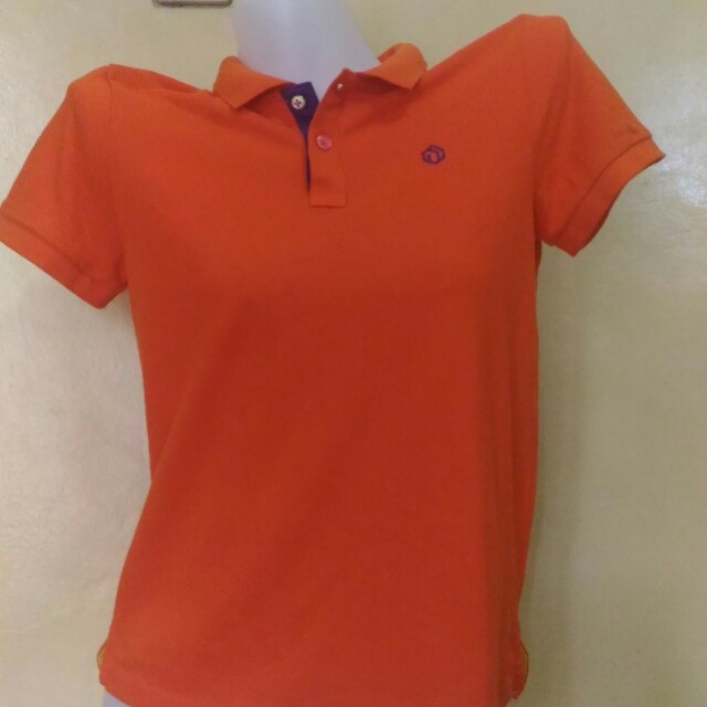 Polo ponkan color, Women's Fashion, Tops, Others Tops on Carousell