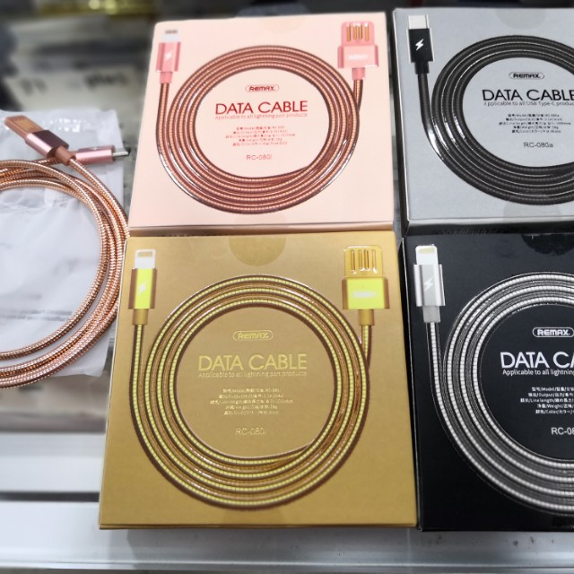 Remax Aluminium Data Cable Mobile Phones Gadgets Mobile Gadget Accessories Other Mobile
