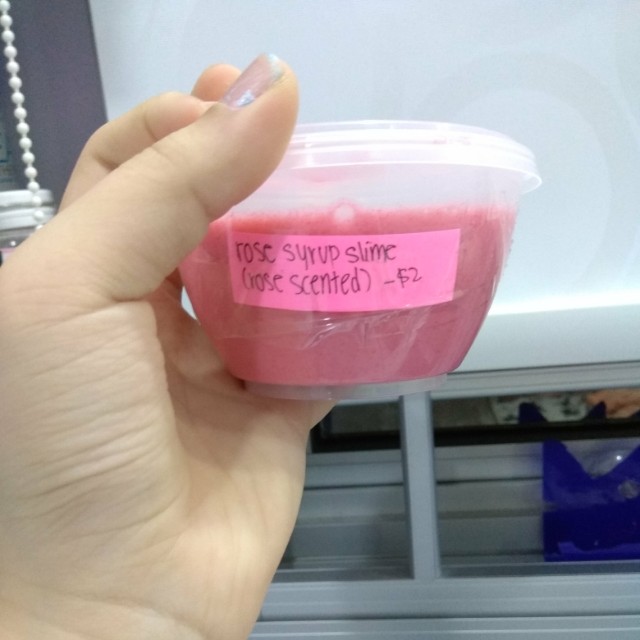 Rose syrup slime (rose scented), Hobbies & Toys, Toys & Games on Carousell