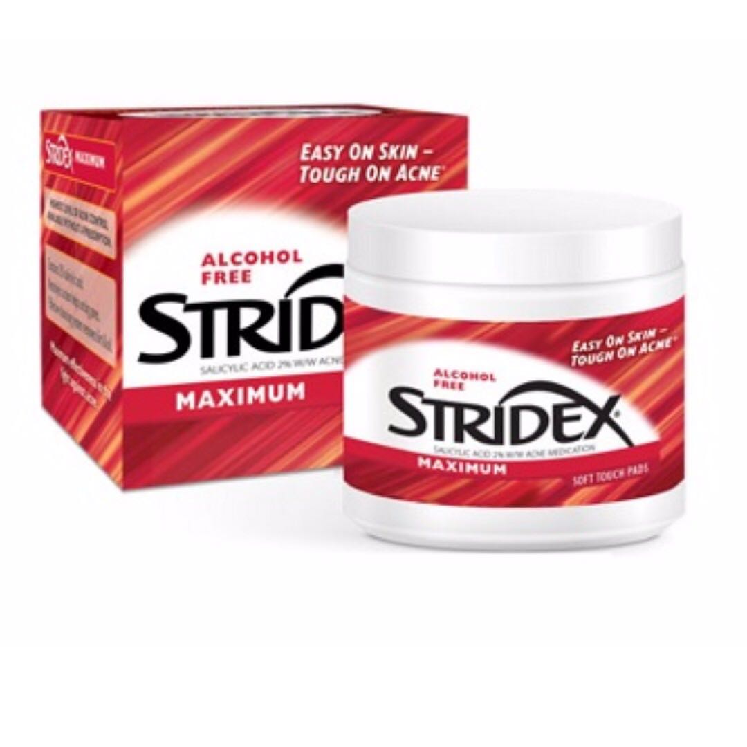 [Stridex] Maximum, Single-Step Acne Control, 90 Pads, Health ...